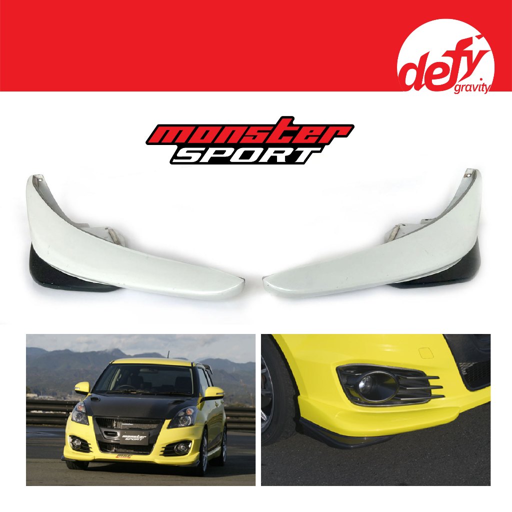 Monster Sport Front Lip Spoiler & Rear Under Spoiler for Swift Sport ...
