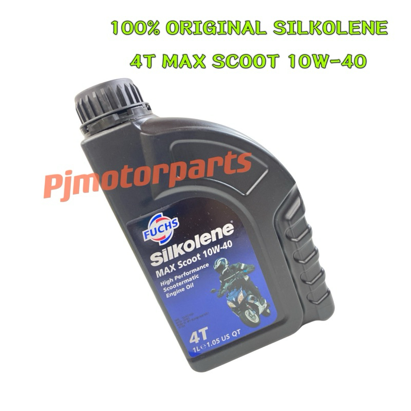 100% ORIGINAL FUCHS SILKOLENE 4T 1L MAX SCOOT 10W-40 10W40 1 LITER ...