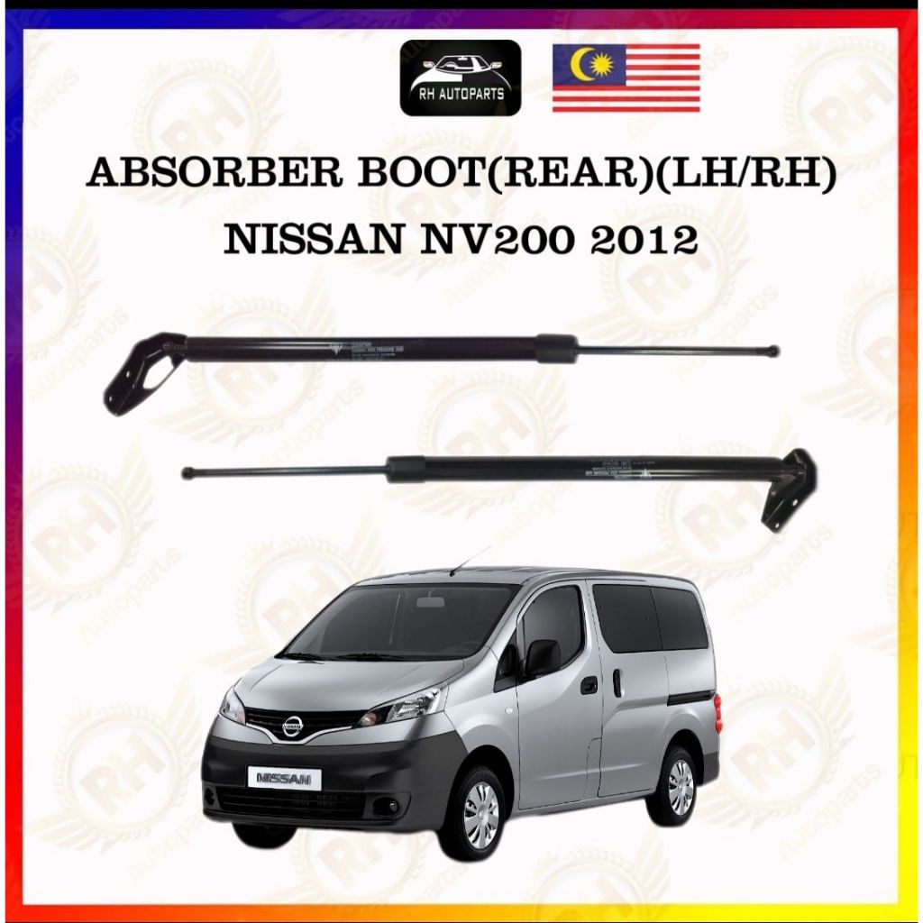 Nissan NV200 2012 Rear Bonnet Damper Boot Absorber Gas Spring Tailgate ...