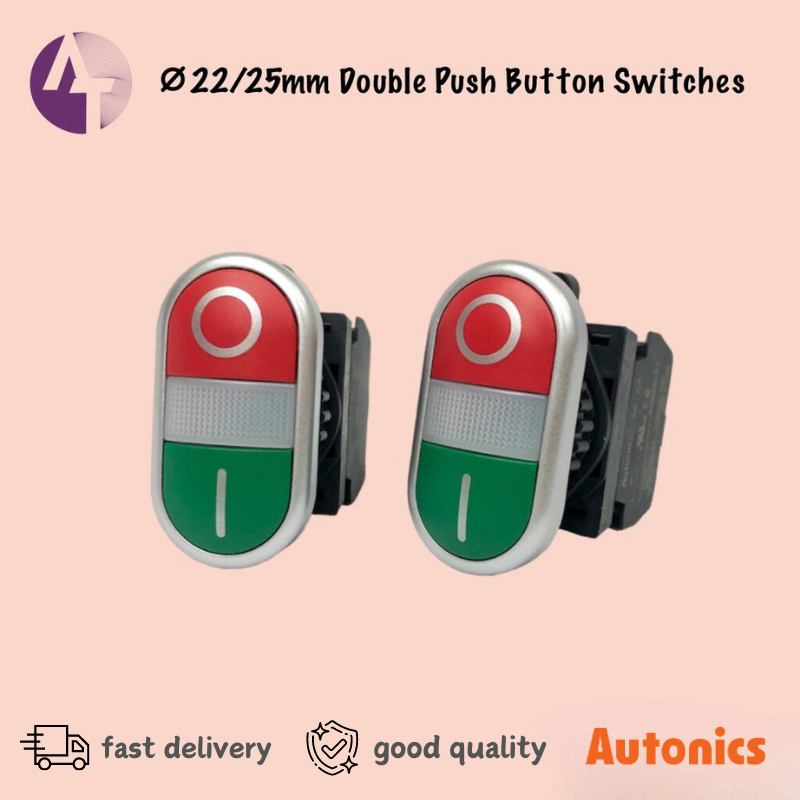 Autonics Ø22/25mm Double Push Button Switches, S2TR series | Shopee ...