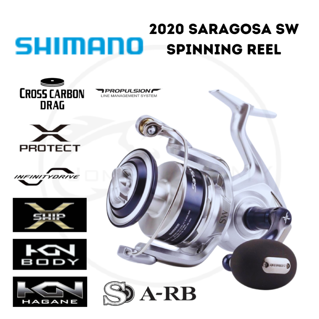 Shimano 2020 Saragosa Spinning Jigging Fishing Reel Warranty with Free ...