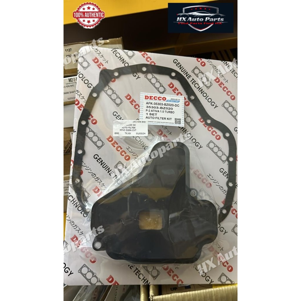 DECCO AUTO TRANSMISSION FILTER [35303-BZ020] PERODUA MYVI D20N CVT ...