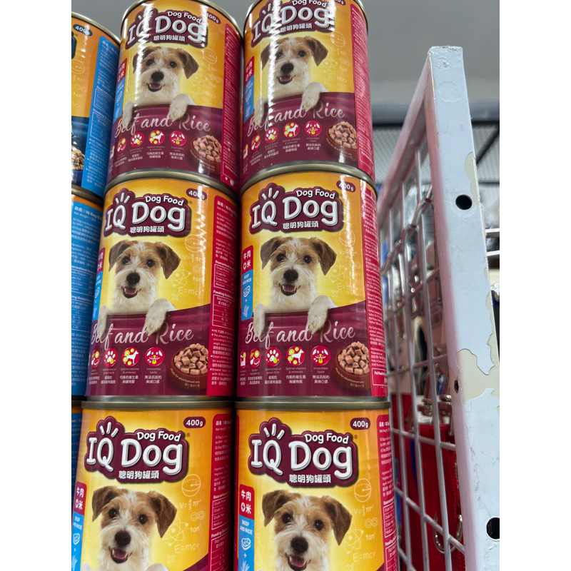IQ DOG CANNED FOOD BEEF RICE 400G x 1 TIN | Shopee Malaysia
