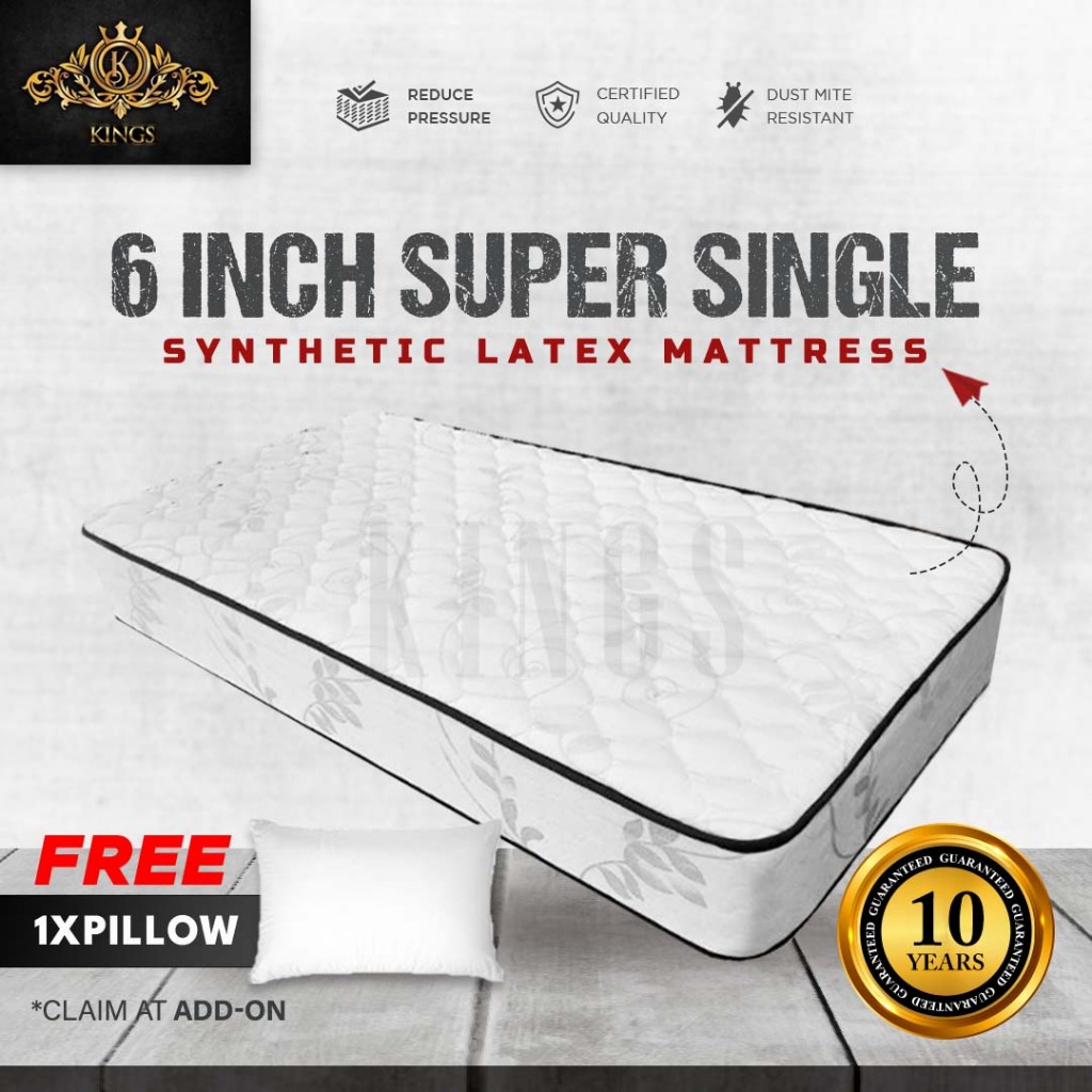 (Ready Stock Free Delivery)KH Tilam 6 inci Single Mattress Eco Foam ...