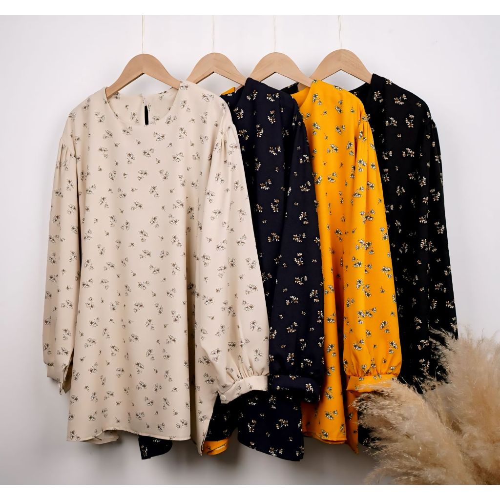 OVERRSIZE XL(42/44)-5XL(58/60) Plus Size Liana Bunga Floral Embroidery ...