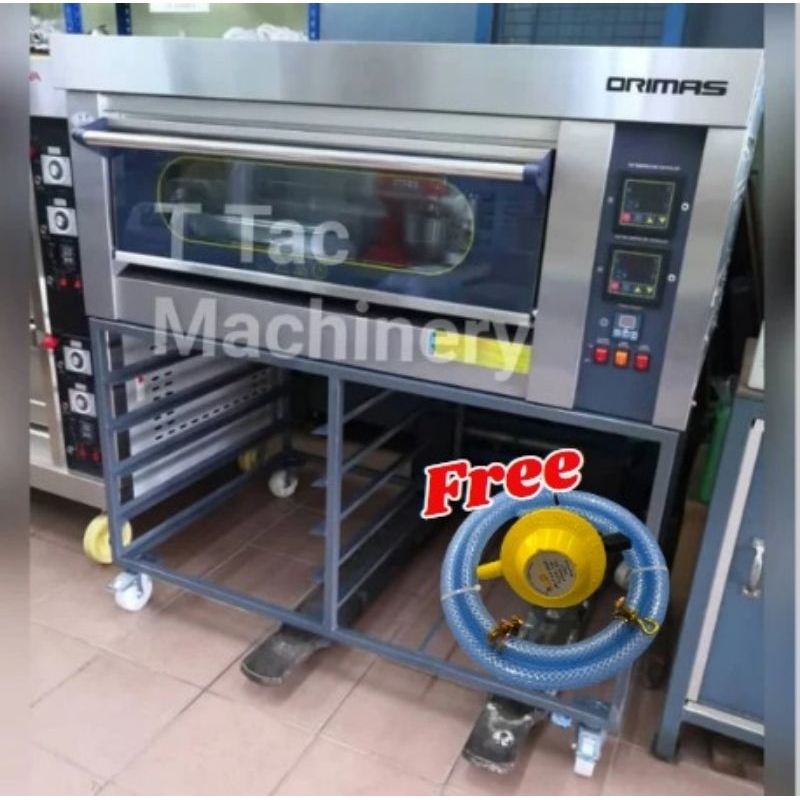 ORIMAS GAS OVEN 1 DECK 2 TRAYS GR-2M / COMPLETE WITH RACK | Shopee Malaysia