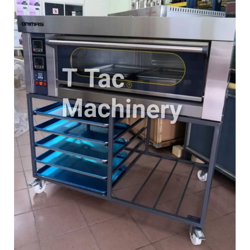 ORIMAS FULLY ELECTRIC OVEN 1 LAYER 2 TRAYS GU-2M / COMPLETE WITH RACK ...