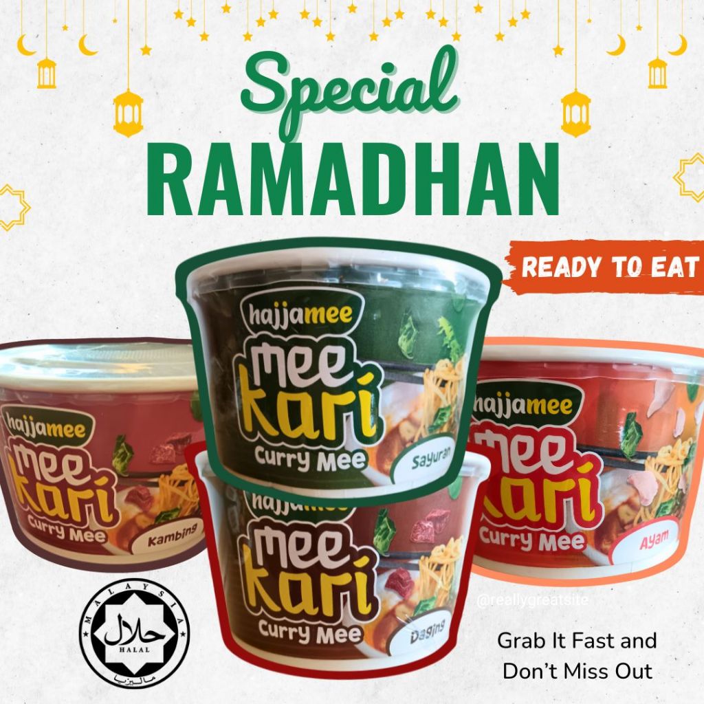 CHEF ZAM Mee Kari Pelbagai Perisa RTE food Noodle Instant Meal Ready to ...