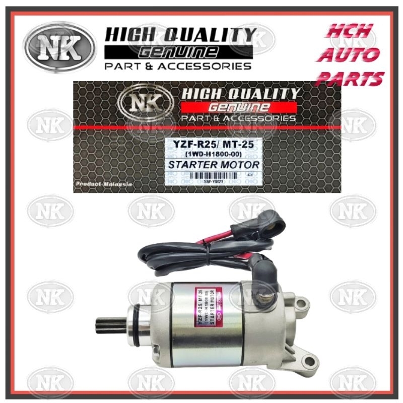 STARTER MOTOR ASSY - YAMAHA - YZF-R25/ MT 25/ MT-25/ R25 - P/NO. 1WD ...