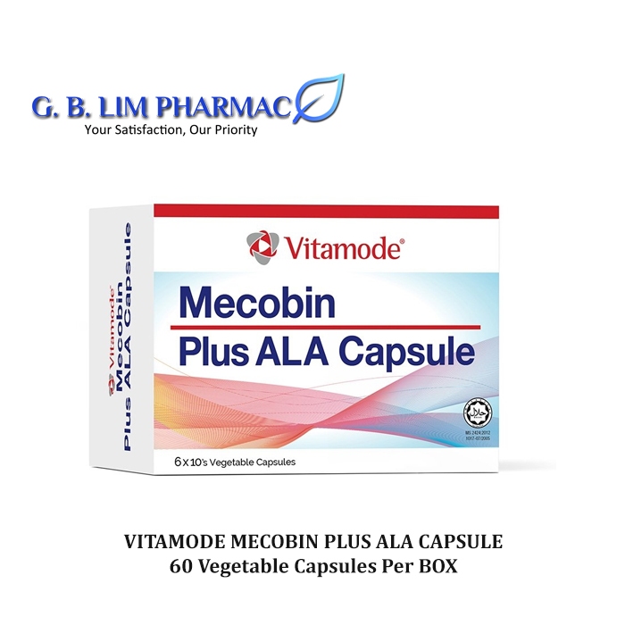 (EXP: 18-JULY-2025) VITAMODE Mecobin Plus ALA 60 Capsules One Box ...