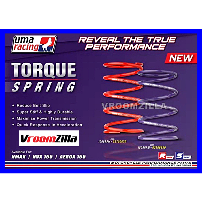 UMA RACING Torque Spring NVX 155 / NMAX v1 v2 [ 1000 rpm / 1500 rpm ...
