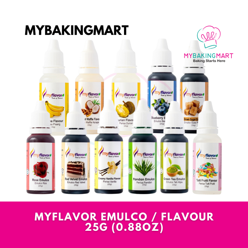 Myflavor Emulco / Flavor 25g Halal Food Flavoring & Coloring Perasa ...