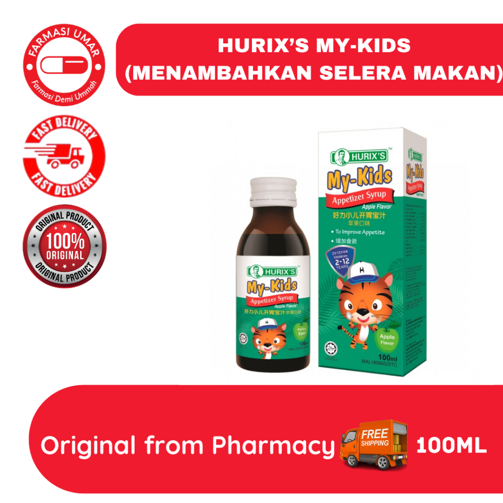 HURIX'S My-Kids Appetizer Syrup (menambahkan selera makan) | Shopee ...