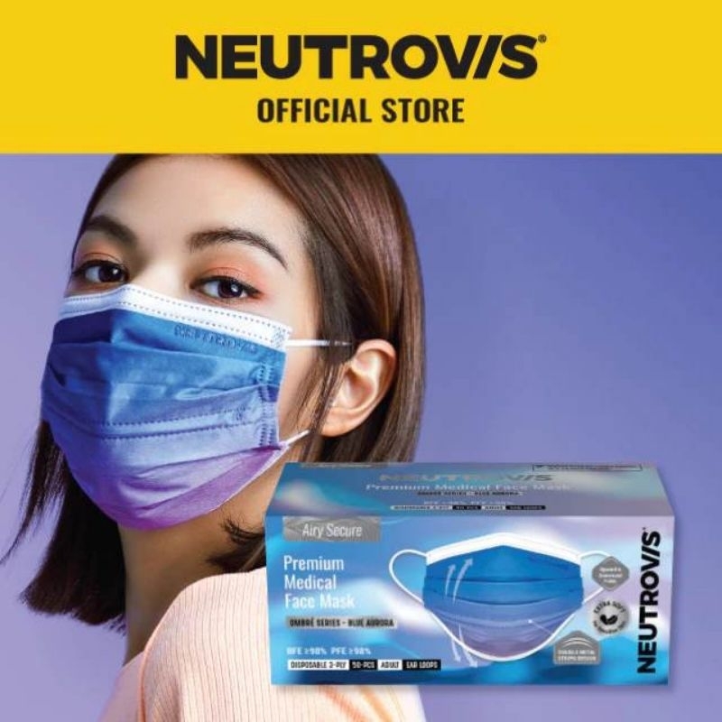 Neutrovis 3层医用口罩 3-ply basic medical face mask-arctic | Shopee Malaysia