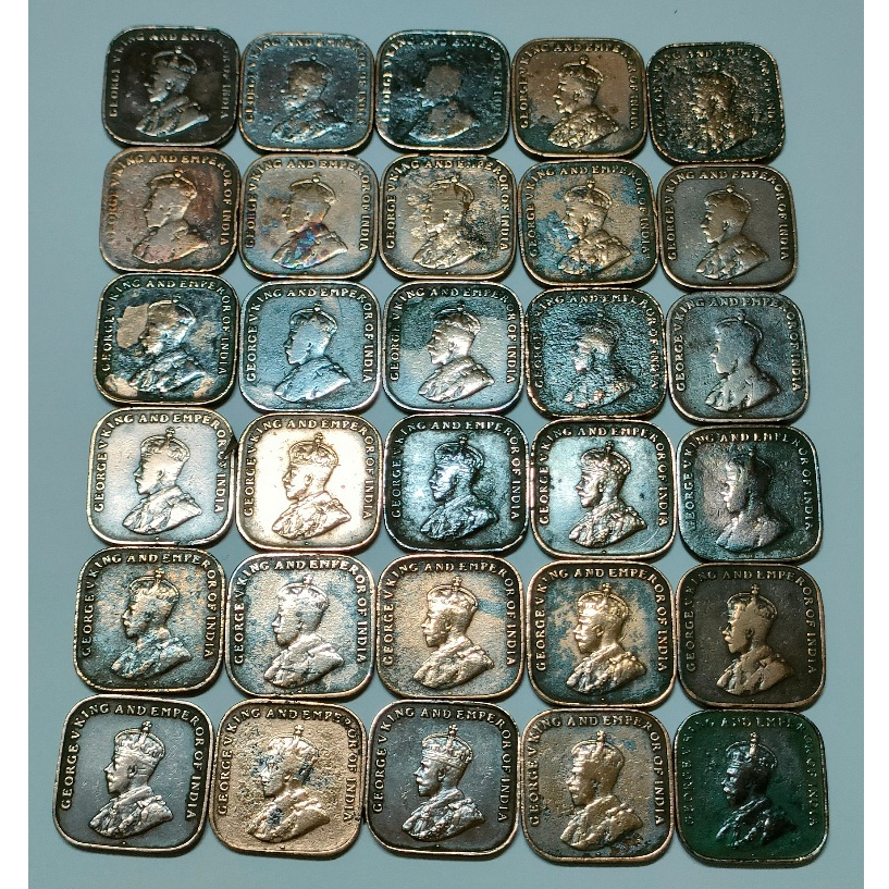Straits Settlement King George V 1 Cent 1919-1920 ( 30 Coins ) | Shopee ...