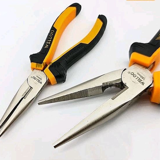 HIGH CARBON STEEL NEEDLE NOSE PLIER WITH SIDE CUTTER WIRE Needle Nose Plier Set Long Nose Plier ...