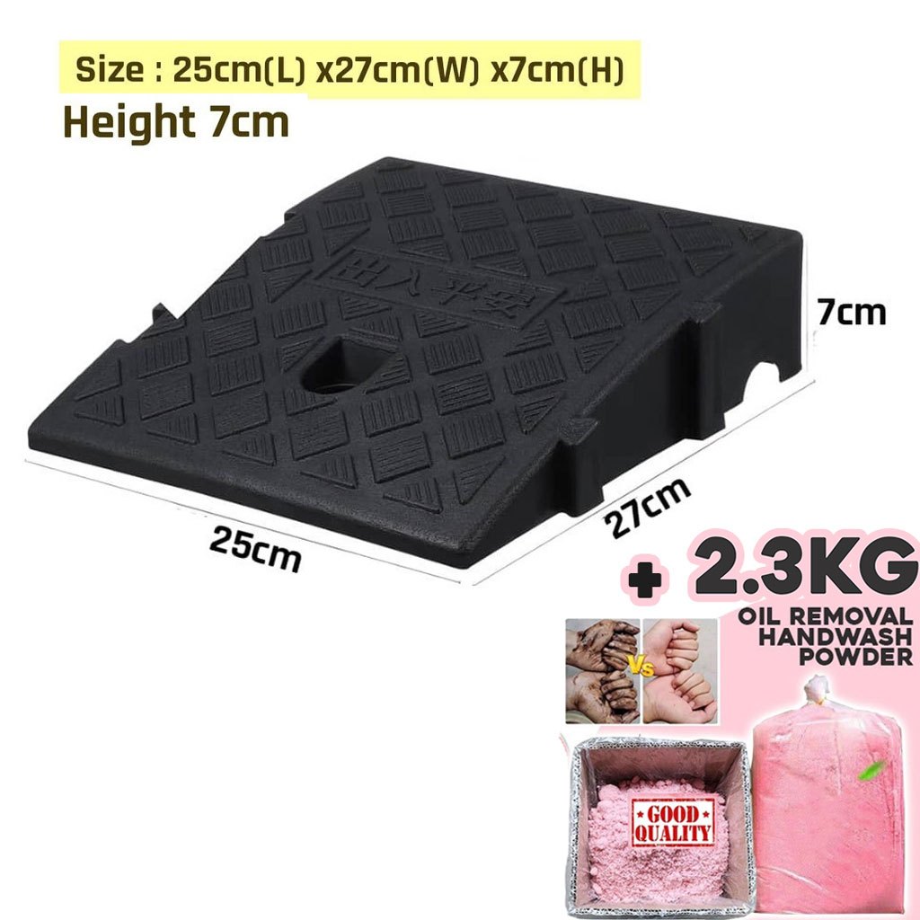 [Variable Size] Heavy Duty Rubber Road Driveway Curb Ramp Kerb ...