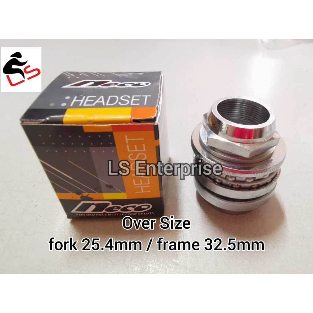 Neco Over Size Fork Headset Bicycle BMX MTB Fork Head Set 25.4mm/32.5mm ...