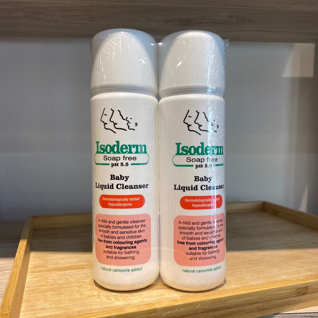 ISODERM SOAP FREE PH 5.5 BABY LIQUID CLEANSER 250ML x2 | Shopee Malaysia