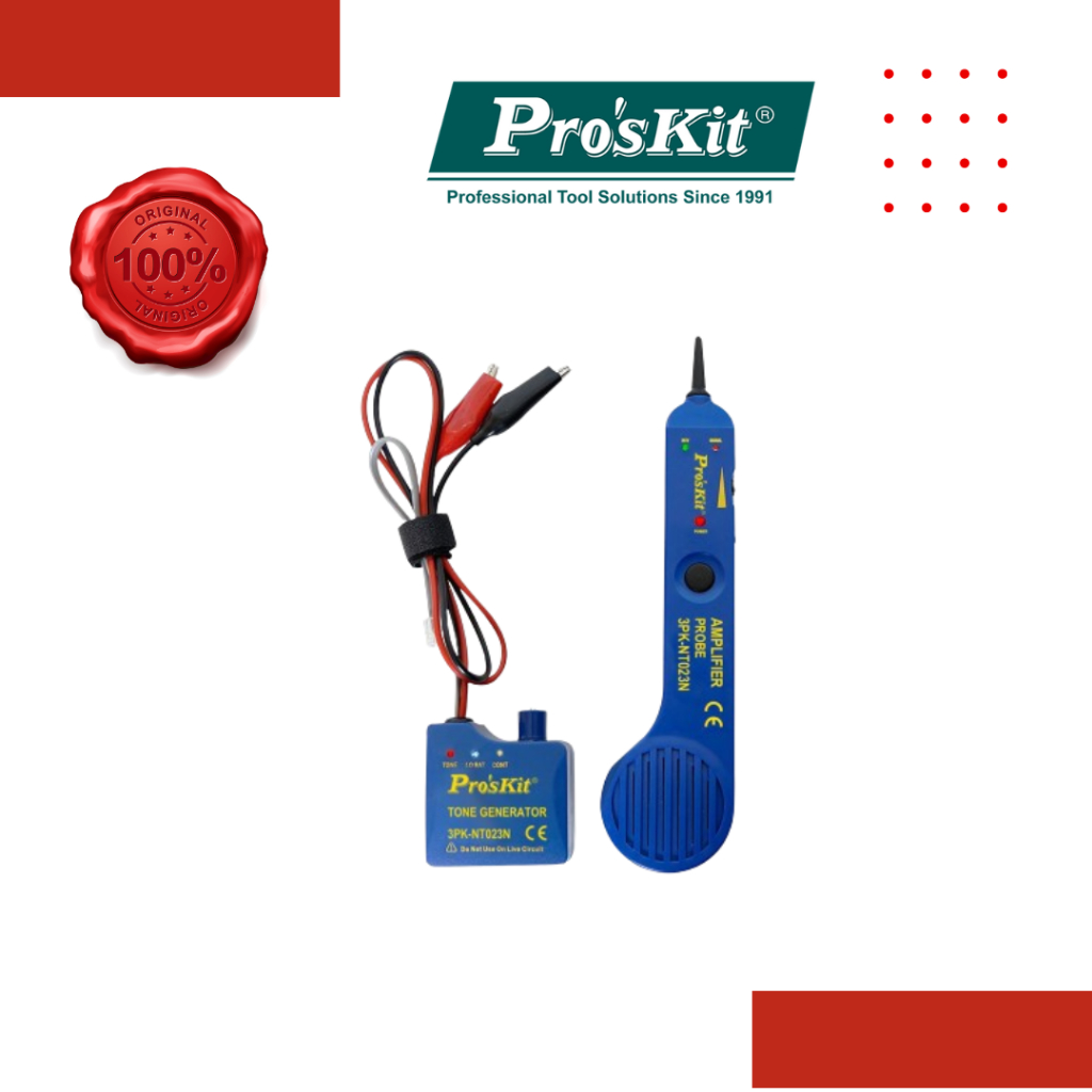 Pro'sKit 3PK-NT023N Amplifier Probe & Tone Generator (Taiwan) | Shopee ...