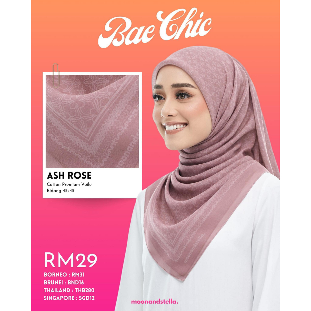 Moonandstella Bae Chic - Ash Rose | Shopee Malaysia