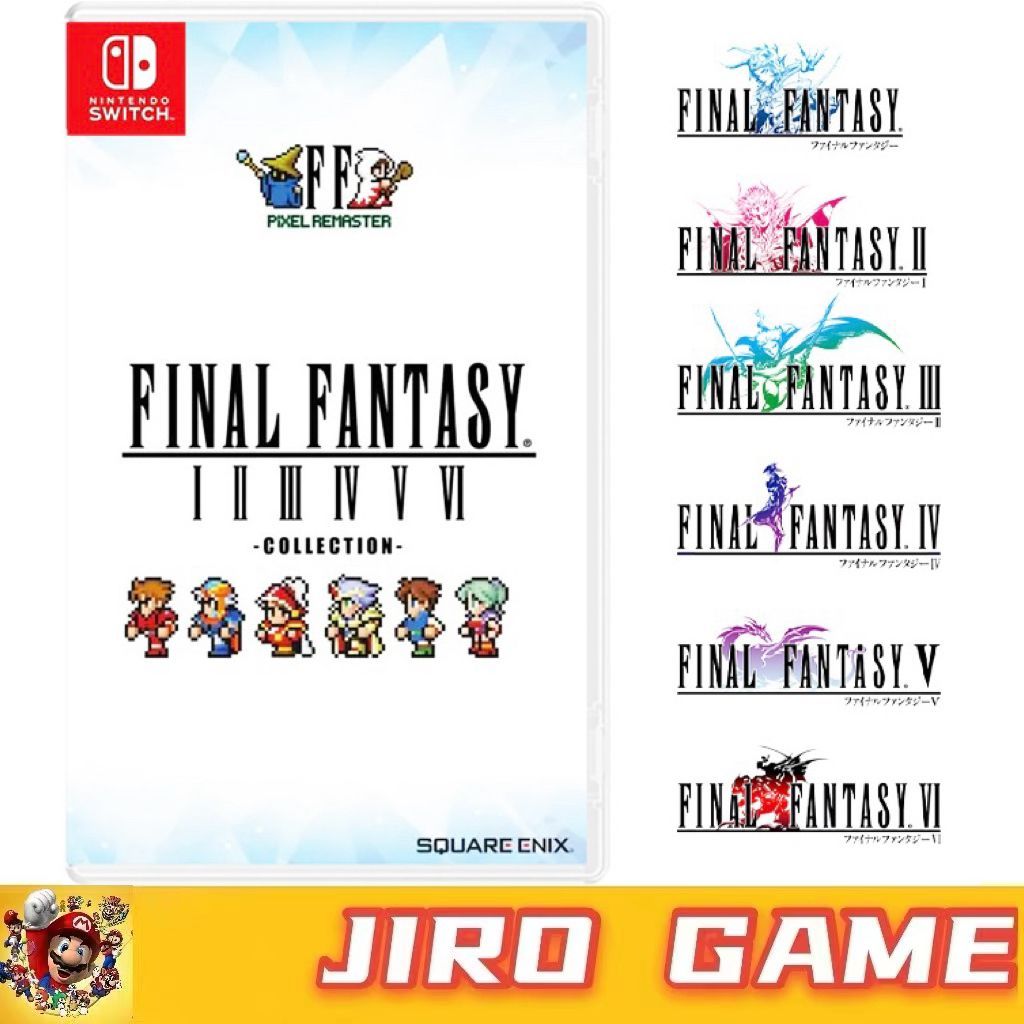 Nintendo Switch Final Fantasy I,II,III,IV,V,VI Pixel Remaster 最终幻想 1,2 ...