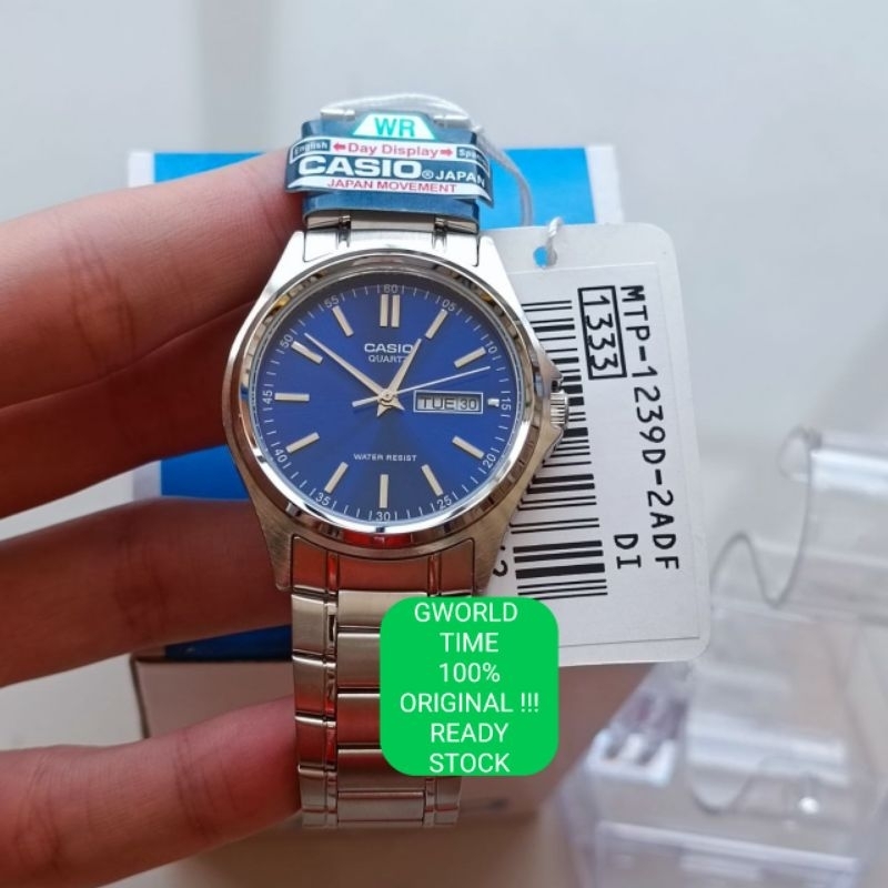 CASIO ORIGINAL MTP-1239D-2A/MTP-1239D-2ADF/MTP-1239D/MTP1239D | Shopee Malaysia