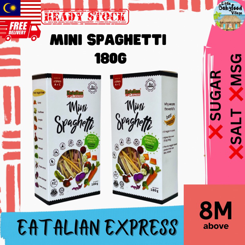 Eatalian Express Mini Spaghetti 8m+ 180g | Shopee Malaysia