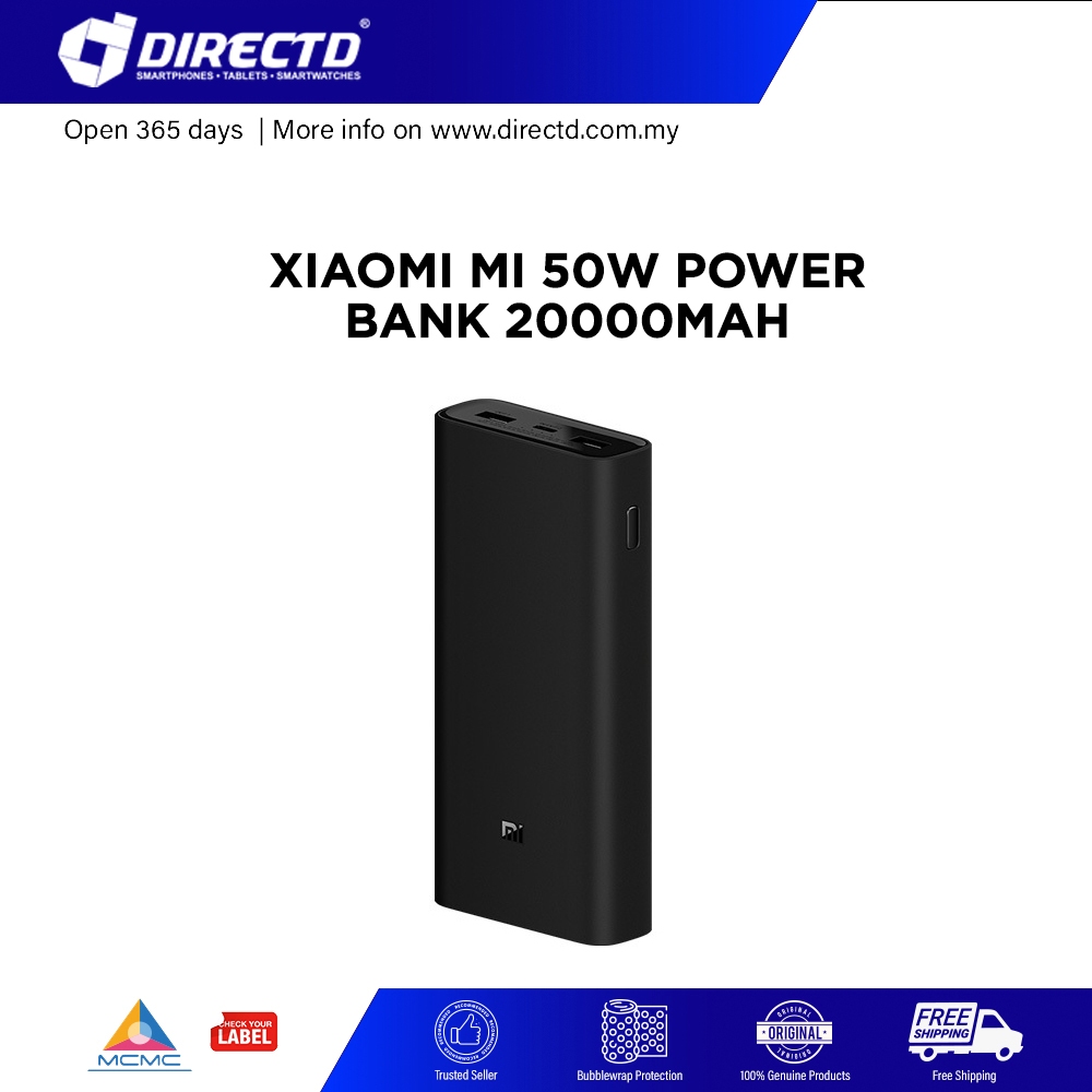 Xiaomi Mi 50W Power Bank 20000mAh | Shopee Malaysia