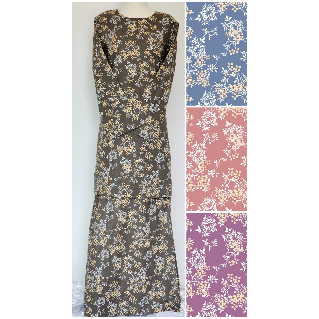 BAJU KURUNG MODERN ENGLISH COTTON (S-3XL) | Shopee Malaysia