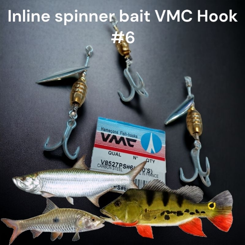 Inline spinner bait 8g VMC Hook #6 Sebarau killer | Shopee Malaysia