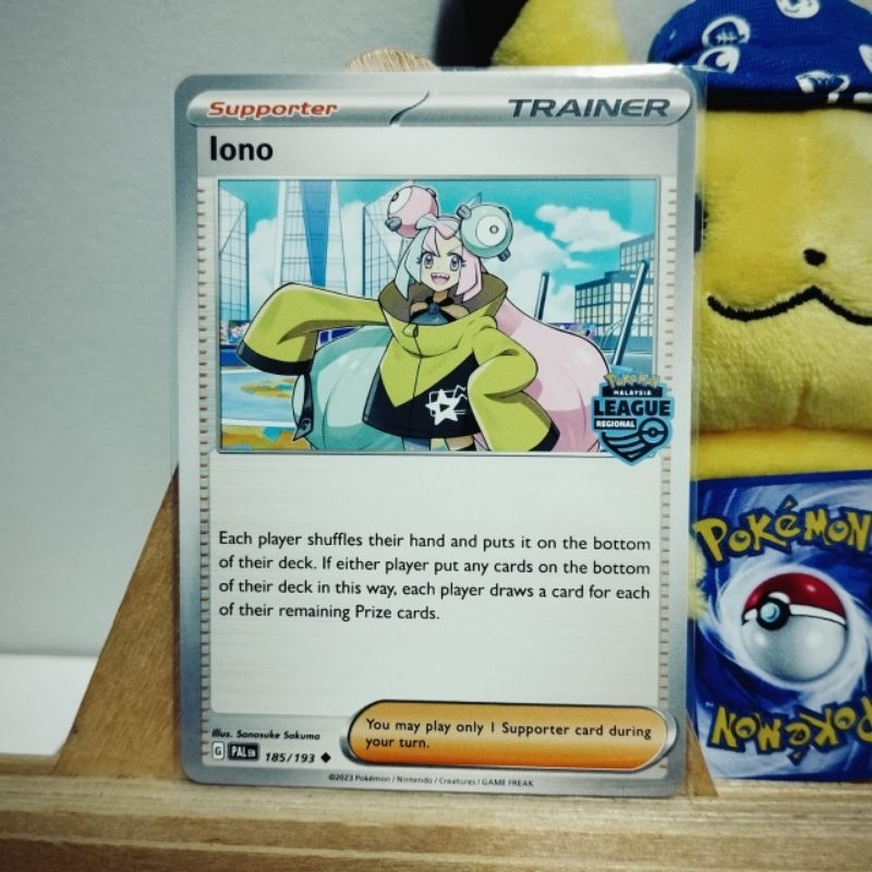 Iono Malaysia Regional League Promo Pokemon tcg card | Shopee Malaysia