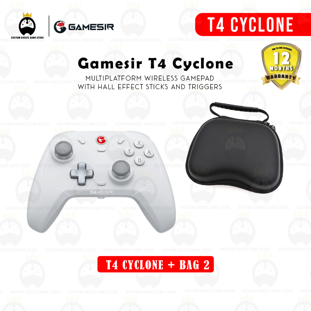 GameSir T4 Cyclone Multiplatform Wireless Gamepad with Hall Effect ...