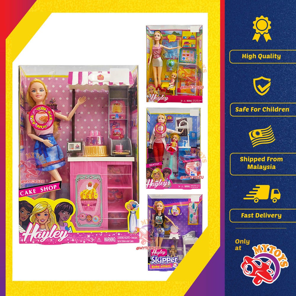 Doll Hayley Playset Dreamhouse Adventure Occupation Doll Set Toys For ...