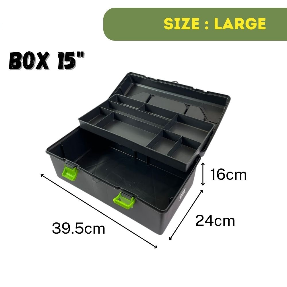 ToolBox Plastic Tool Box Set Spanar Box Plastic Storage Toll Box Fishing Box Bekas Tool Kotak ...