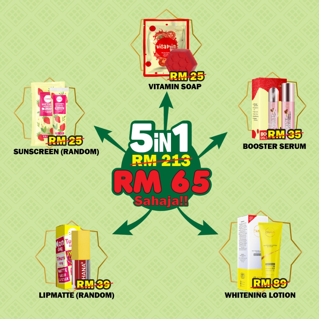 OHANA Set 5 dalam 1 | Set 5 Produk | Set Skincare | Set Treatment ...