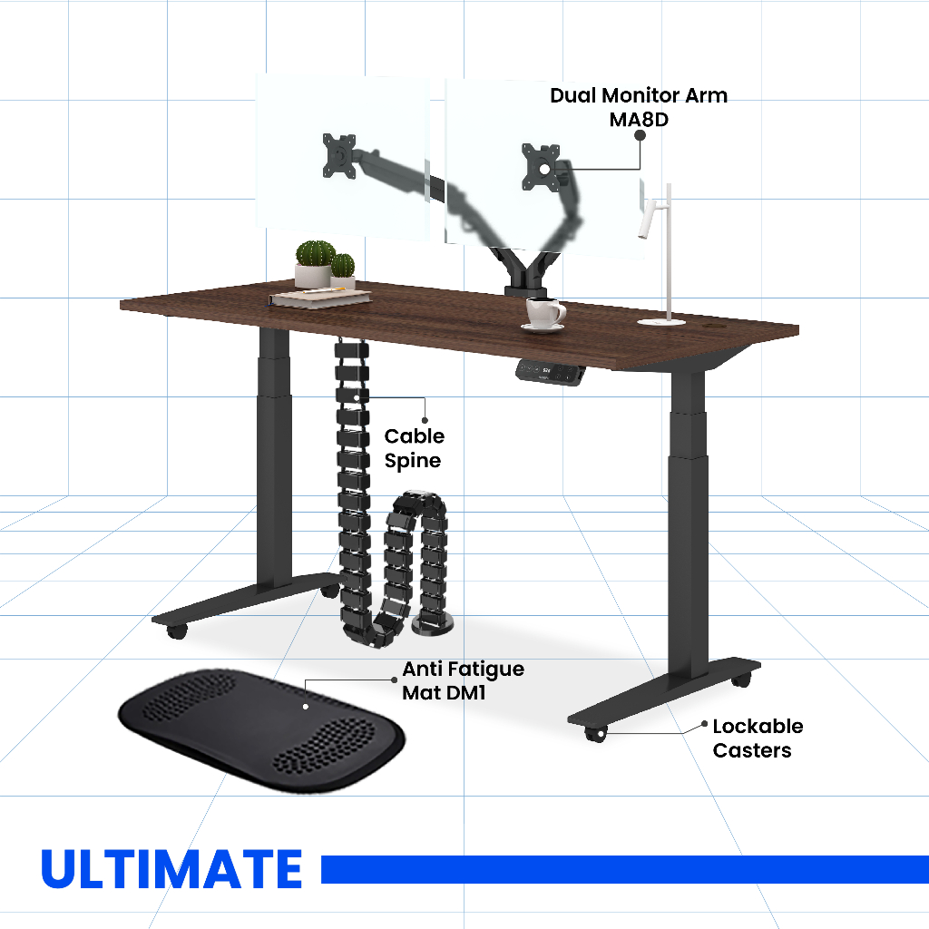 FLEXISPOT Malaysia E7 PRO Electric Height Adjustable Sit Stand Table ...