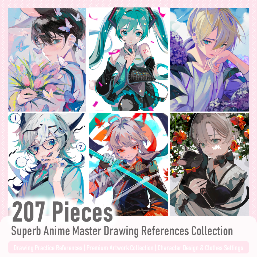 🔥 Drawing References Illustration - Superb Anime Master References ...