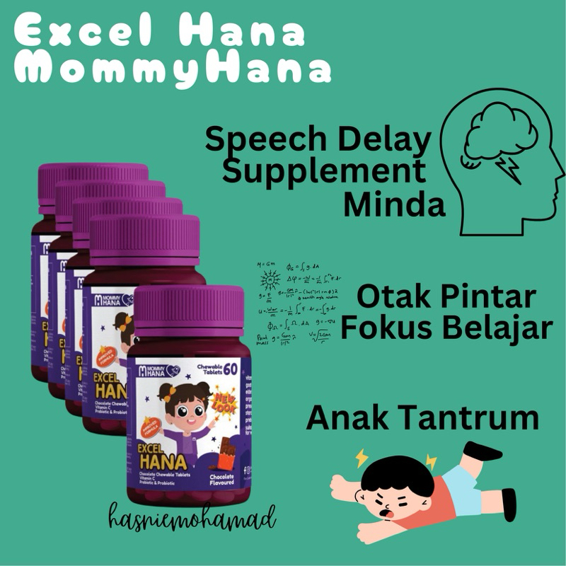 Excel Hana | Supplement Excel Hana | Emmune Kid | Vitamin | Excel Hana Mommyhana | Shopee Malaysia