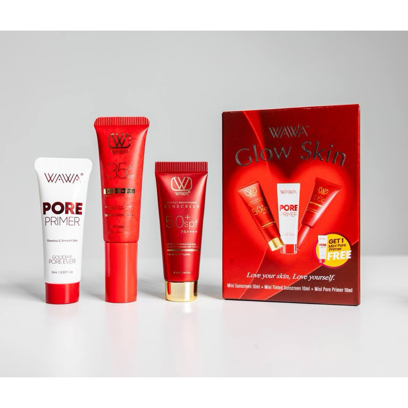 WAWA COSMETICS GLOW SKIN SET | Shopee Malaysia