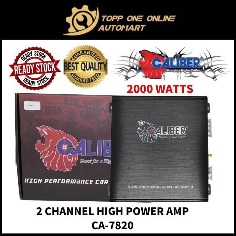 CALIBER CA-7820 2 CHANNEL POWER AMPLIFIERS (2000 WATTS) | Shopee Malaysia
