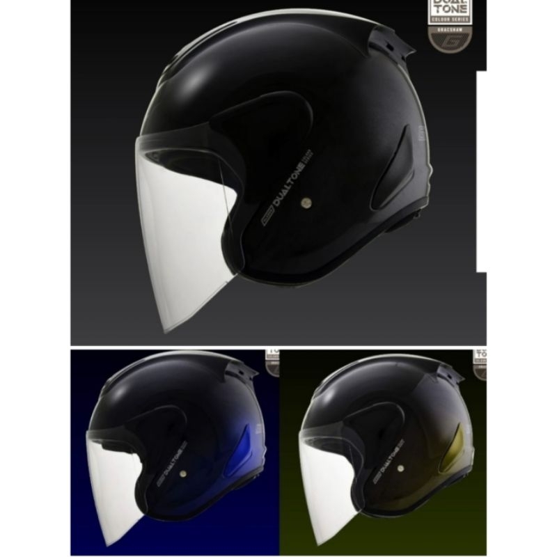 ORIGINAL GRACSHAW GLAZZO DUALTONE HELMET MOTORCYCLE TWO TONE | Shopee ...