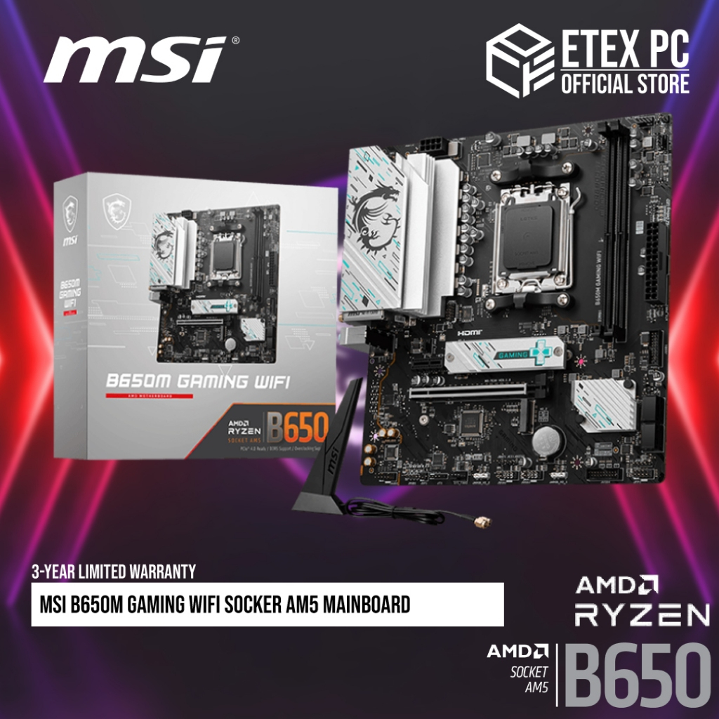 MSI B650M Gaming WIFI Socket AM5 Mainboard # MSI B650M GAMING WIFI ...