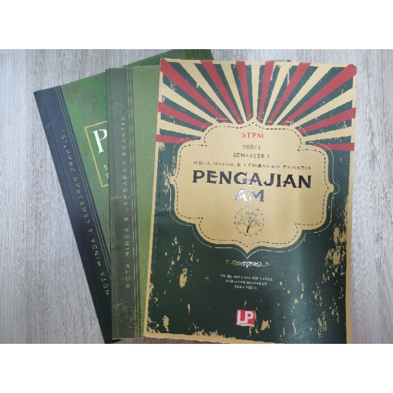 STPM PENGAJIAN AM SEMESTER 1-3 (LP) 40 ringgit ada tiga-tiga sem buku Teks dgn free latihan tiga ...
