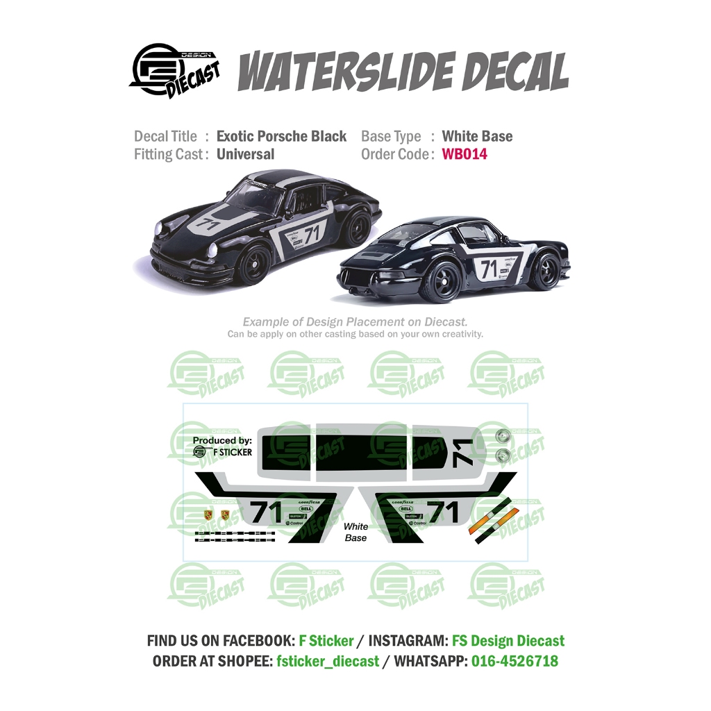 WB014 - Exotic Porsche Black (Exotic Envy Livery) 1/64 Diecast ...