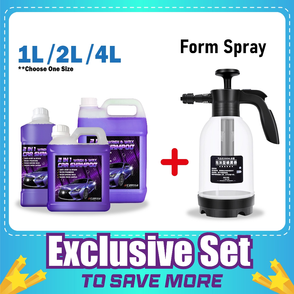 CAREGA Car Wash Shampoo Ultimate Nano Car Wash Foam Nano Snow Wash ...