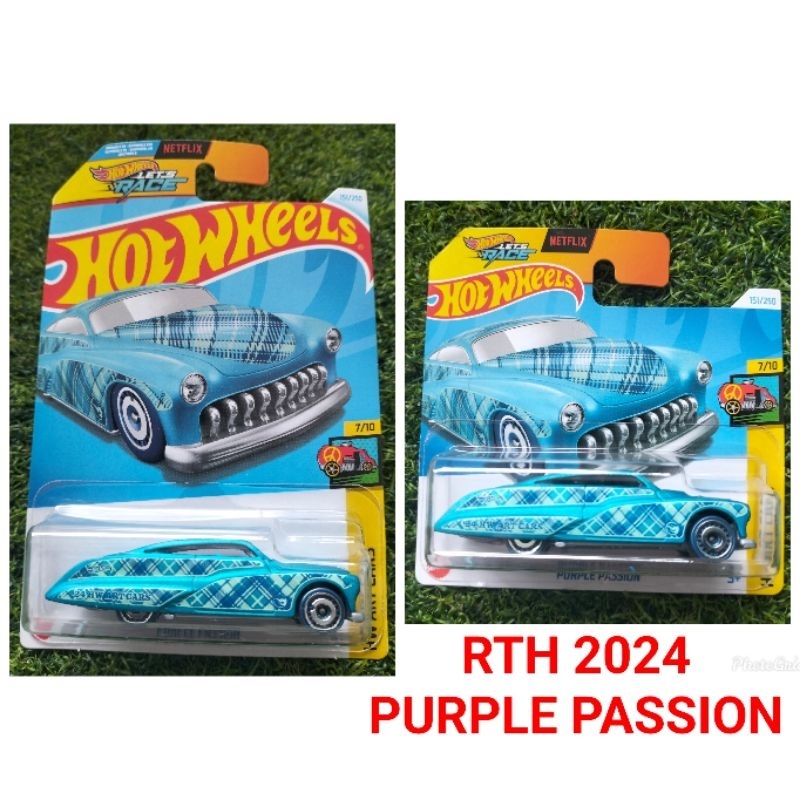 HOT WHEELS 2024 TREASURE HUNT PURPLE PASSION RTH HW ART CARS 151/250 ...