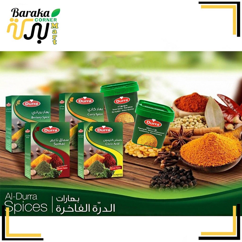 Durra Curry 50g/ Mexican Spices 50g/ Mix Spices 150g/Seven Spices 150g ...