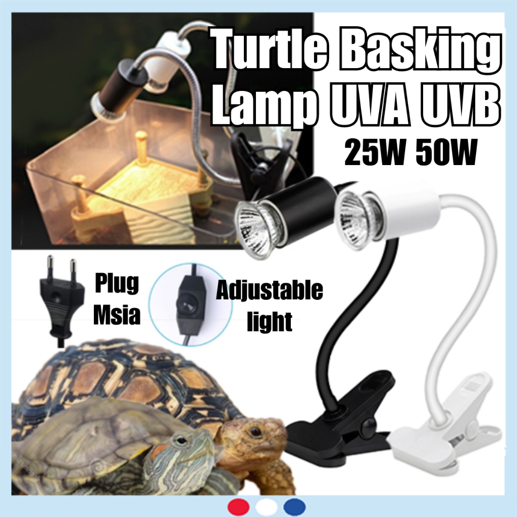 PETSEA UVA UVB Light Bulb Turtle Lamp Lampu Kura Kura Turtle Light UVB Lamp Basking Lamp Reptile ...