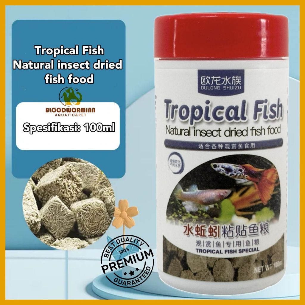 Tropical Fish Natural Insect Dried Fish Food /Freeze Dried/Cacing beku ...